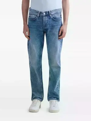 REPLAY Faded Effect Logo Patch Jeans