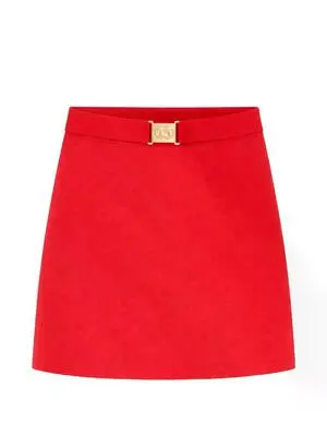 Cult Gaia Amoret Logo-buckle Skirt