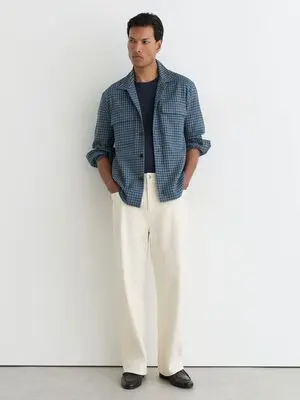 Blue Checked Overshirts