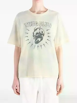 THUG CLUB Skull-print T-shirt