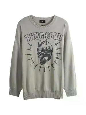 THUG CLUB Logo Lettering Sweater