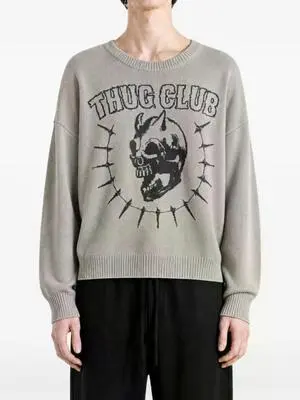 THUG CLUB Logo Lettering Sweater