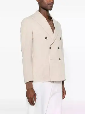 Tagliatore Brooch-detail Blazer - Neutrals