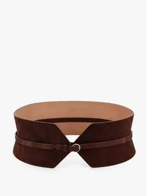 Alaïa Suede Belt With Drawstring Closure - Multicolor