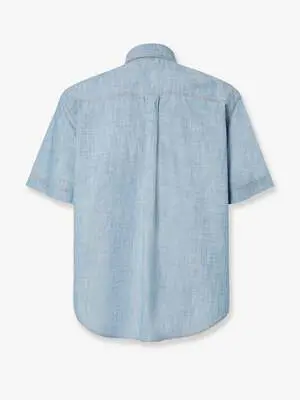 Fendi Cotton Shirt With Denim Effect - Multicolor