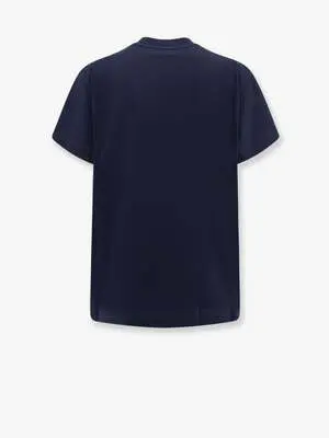 Givenchy Ribbed Crewneck Short Sleeve Cotton T-shirt - Multicolor