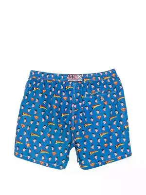 MC2 SAINT BARTH Superman Print Swim Shorts