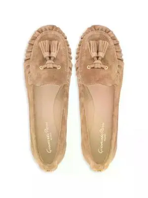 GIANVITO ROSSI Suede Tassel Loafers