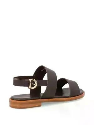 FRAU Double-strap Slingback Sandals - Brown