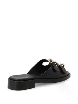 FRAU Double-strap Buckle Sandals - Black
