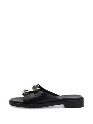 FRAU Double-strap Buckle Sandals - Black