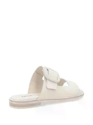 FRAU Buckled Leather Sandals - Neutrals