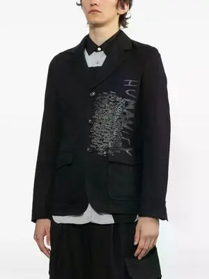 Comme Des Garçons Graphic-print Blazer