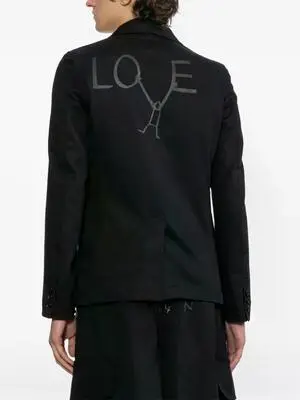 Comme Des Garçons Graphic-print Blazer