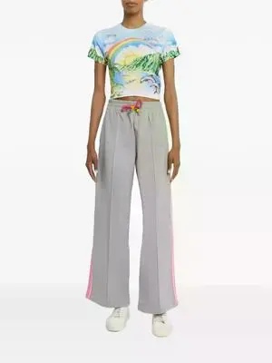 Casablanca Cropped T-shirt With Graphic Print