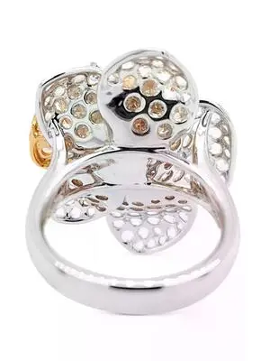 HYT JEWELRY Multi-cut Diamond Floral Motif Ring