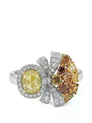 HYT JEWELRY Bow Diamond Ring - Silver