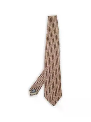 Giorgio Armani Silk Diagonal-stripe Print Neck Tie