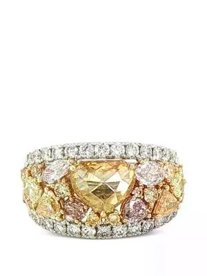 HYT JEWELRY Multi-cut Diamond Ring - Silver