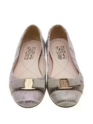 FERRAGAMO Varina Ballet Flats - Grey