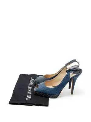 JIMMY CHOO Studded Peep-toe Heeled Sandals