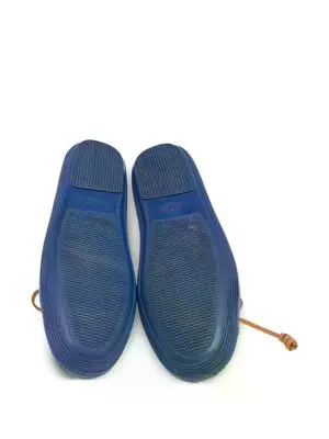 TOD'S Suede Lace-up Boat Loafers