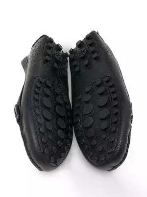 Tory Burch Logo Plaque Leather Loafers