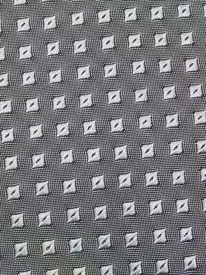 BOSS Square Patterned Jacquard Tie - Grey