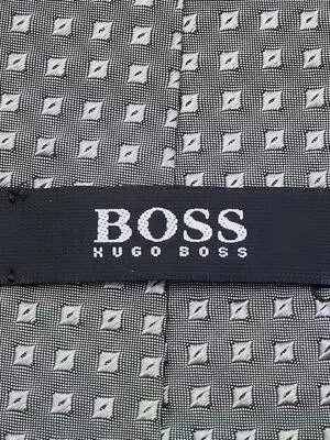 BOSS Square Patterned Jacquard Tie
