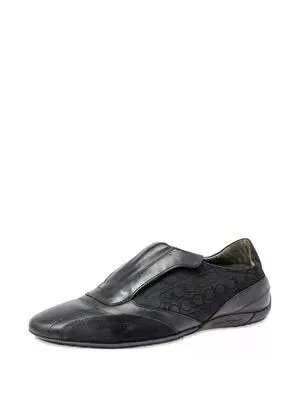 FERRAGAMO Gancini Canvas Slip-on Sneakers