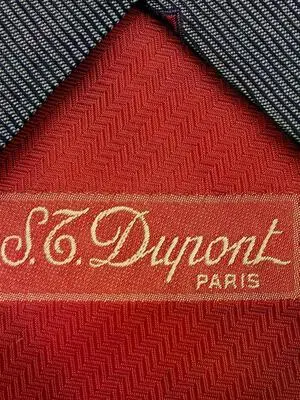 S.t. Dupont Geometric Print Neck Tie