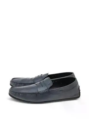 TOD'S Leather Penny Strap Loafers