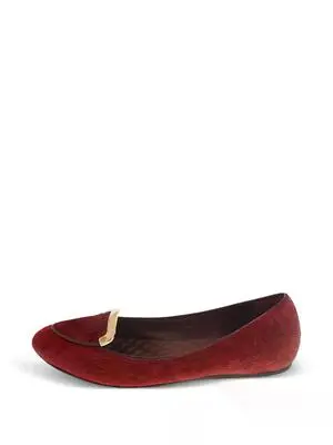 Tory Burch Calf-hair Ballet Flats - Red