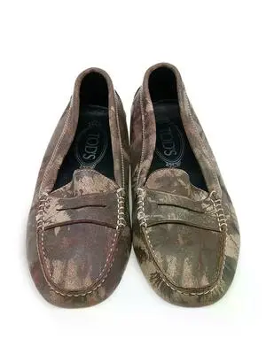 TOD'S Printed Penny Loafers