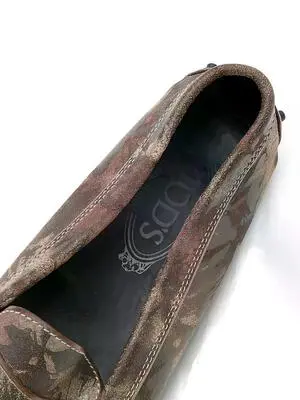 TOD'S Printed Penny Loafers