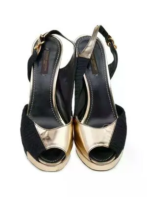 LOUIS VUITTON Motard Piccadilly Slingback Sandals
