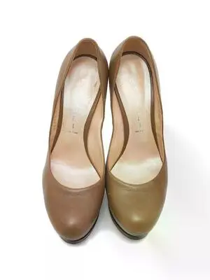 Casadei Leather Platform Pumps