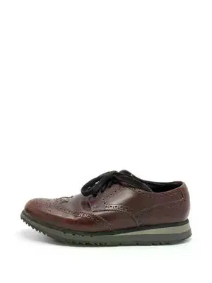 Prada Brogue Leather Derby Shoes