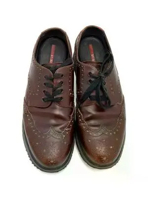 Prada Brogue Leather Derby Shoes