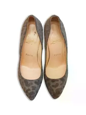 CHRISTIAN LOUBOUTIN 155mm Daffodile Platform Heeled Pumps - Grey