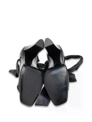 Saint Laurent Open-toe Ankle-wrap Pumps
