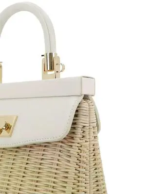 Rodo Paris Wicker Tote Bag