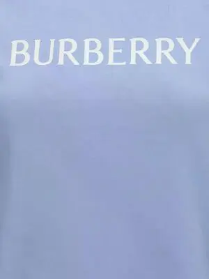 Burberry Logo Cotton T-shirt - Blue