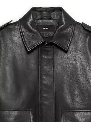 ARMA Astra Lambskin Leather Jacket - Black