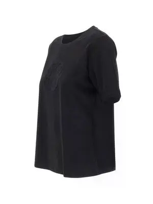 ELENA MIRÒ Embossed Logo Jersey T-shirt