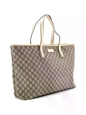 Gucci Gg Coated Canvas Large Tote Bag - Brown