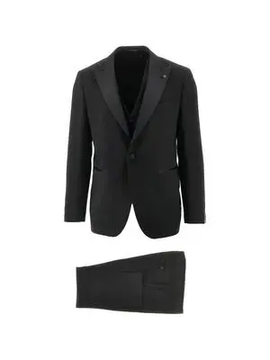 Tagliatore Peak Lapel Tuxedos For Men