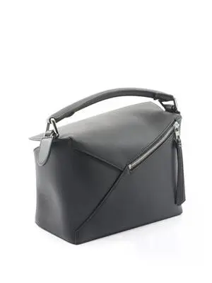 Loewe Small Leather Puzzle Bag - Black