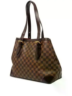 LOUIS VUITTON Damier Ebene Hampstead Mm Tote Bag - Brown