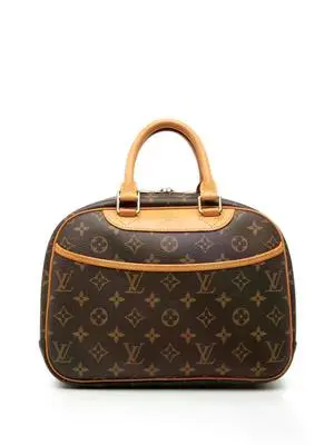 LOUIS VUITTON Monogram Trouville Handbag - Brown